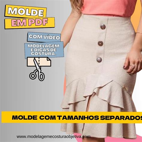 MOLDE EM PDF SAIA BABADO Aula De Modelagem Dicas De