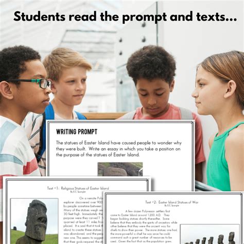 Argumentative Essay Writing Task Cards Text Based Middle School