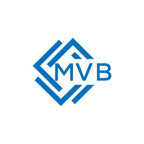 Mvb Letter Logo Design On White Background Mvb Creative Circle Letter