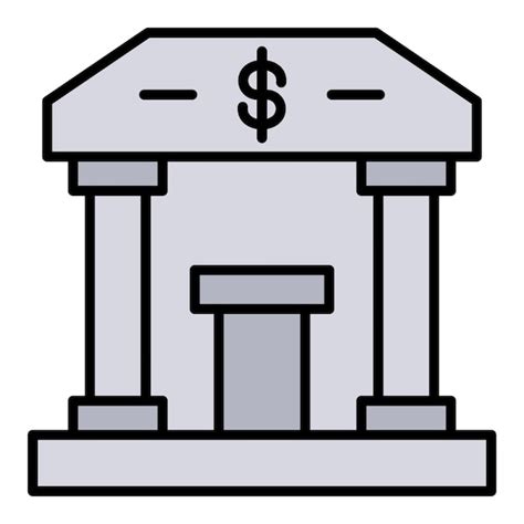 Icône De La Banque Vecteur Premium