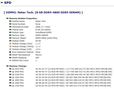 Netac Shadow Ii Ddr5 4800 2x 8 Gb Review Test System Setup Techpowerup