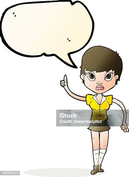 말풍선이 있는 아이디어가 떠오른 뽀샤시 여자 말풍선을 귀여운에 대한 스톡 벡터 아트 및 기타 이미지 귀여운 그리기 기이함