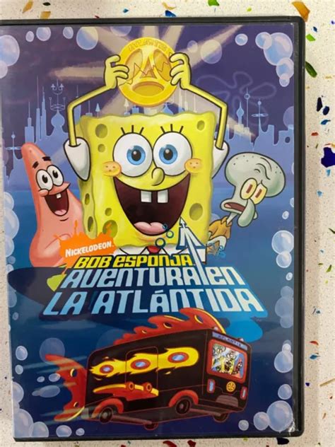 Bob Esponja Dvd Aventura En La Atlantida Nickelodeon Am Eur Picclick Fr