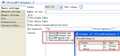 example job implementing the different match models talend components