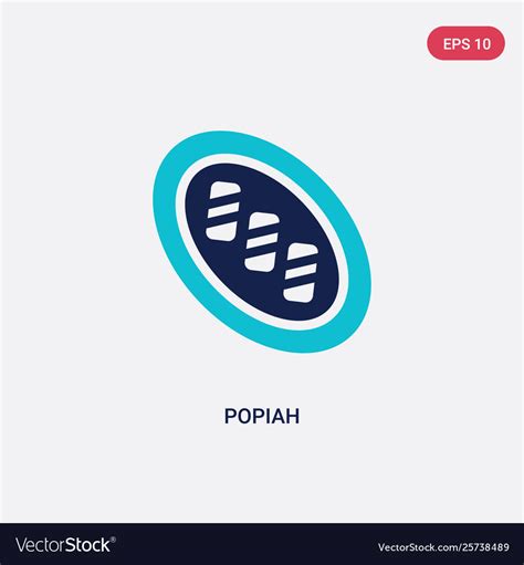 Two Color Popiah Icon From Food Concept Isolated Vector Image