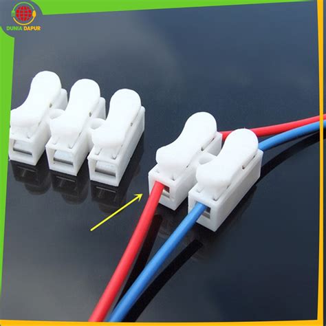 Jual Terminal Sambungan Kabel Listrik 2pin 3pin Quick Connect Terminal Block Cable 2 Wire