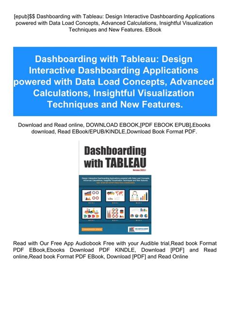 [epub] Dashboarding With Tableau Design Interactive Dashboarding Applications Powered With