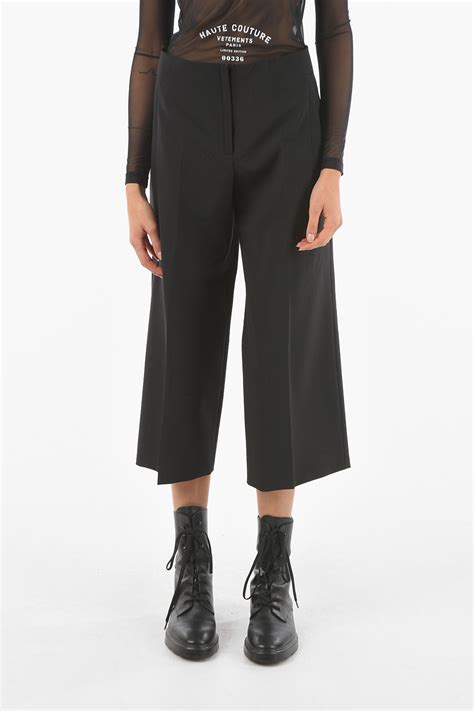 Balenciaga Virgin Wool Blend Culotte Pants Women Glamood Outlet