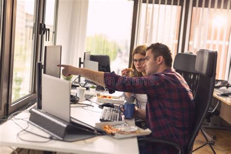 Software Developers On A Lunch Break Stock Image Image Of Laptop Person 123924757