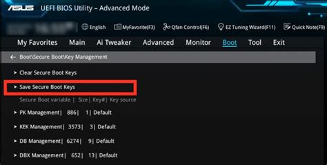 how to enable or disable secure boot for asus motherboard