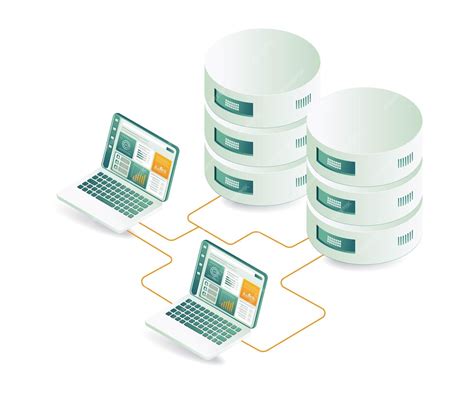 Premium Vector Computer Data Server Analyst