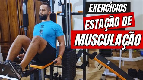 Melhores Exercícios na ESTAÇÃO de MUSCULAÇÃO Para TREINAR PERNAS em Casa YouTube