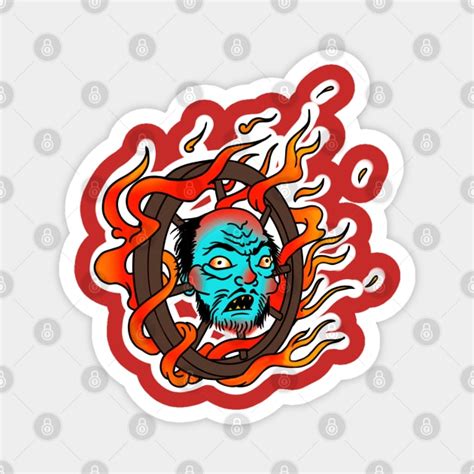 Wanyudo Yokai Tattoo Art Tattoo Style Magnet Teepublic