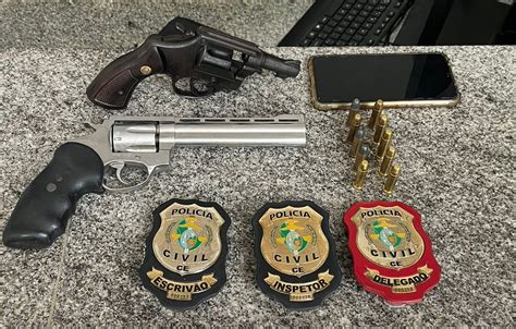 Pc Ce Cumpre Mandado E Prende Em Flagrante Suspeito De Posse Irregular