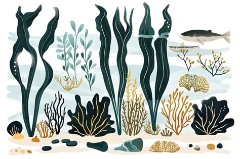 Kelp Infographic Showcasing Its Nutritional Benefits Premium Ai