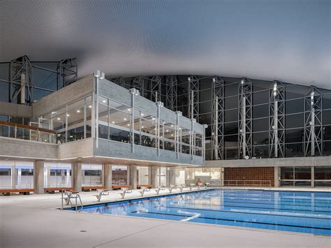 Gmp Refurbishes Hamburgs Post War Leisure Pool Featuring Two Hyperbolic Paraboloid Shells