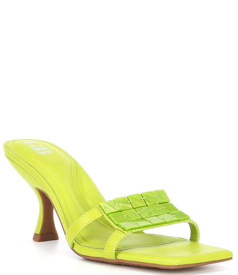 Gb Sea Shell Leather Shell Ornament Dress Slide Sandals Dillards