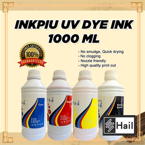 UV DYE INK Universal Dye Ink Ml INKPIU Liter Refill Ink C M Y K Shopee Philippines