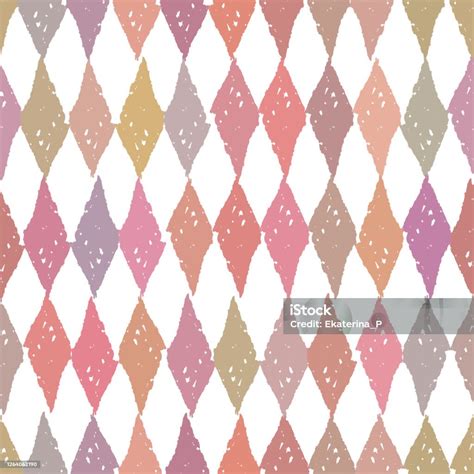 마름모 질감 그런지 크레용 잉크와 클래식 빈티지 원활한 패턴 화이트 모브 핑크 라일락 추상적 배경 인사말 카드 디자인 기프트 랩 직물 배경 화면으로 사용할 수 있습니다 벡터