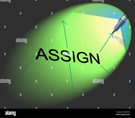 Assign Delegate Representing Leadership Skills And Assistant Stock