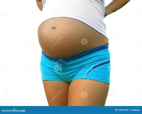 Zwangere Vrouw Met Buik Stock Foto Image Of Familie 13937244