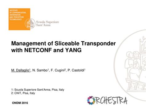 Ppt Management Of Sliceable Transponder With Netconf And Yang M Powerpoint Presentation