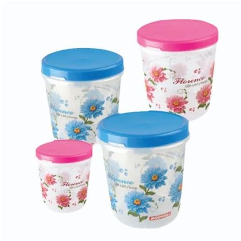 Modware Polyethylene Round Container Set At ₹ 220piece Round Container In Ajmer Id