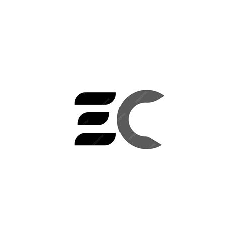 Premium Vector Ec Letter Logo Design