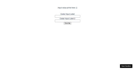 V Model Input Example Codesandbox