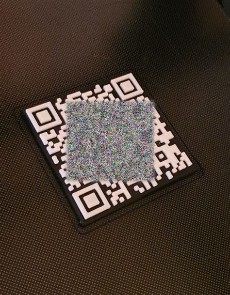 qr code badge recipe openscad by guido3d download free stl model