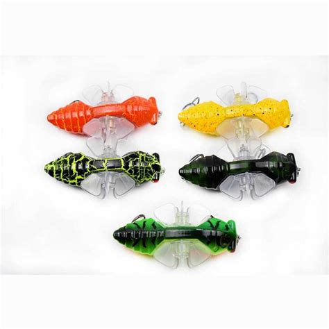Cicada Lures With Rotational Double Propeller Wings Bionic Fishing Lure