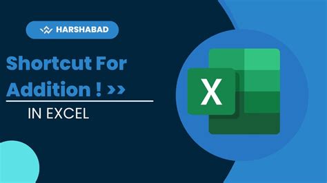 excel shortcut addition made easy youtube