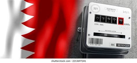 바레인 국가 플래그 및 에너지 스톡 일러스트 2213697241 Shutterstock