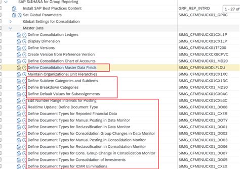 Group Reporting Master Data Complete Configuration Guide Sap