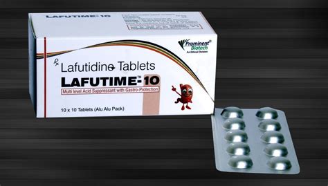 Lafutidine 10 Mg Tablets Manufacturer Supplier Exporter
