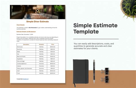 Free Simple Estimate Template Download In Word Google Docs PDF Template Net