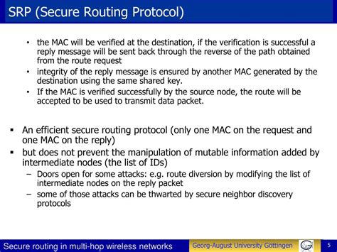 ppt secure routing in multi hop wireless networks ii powerpoint