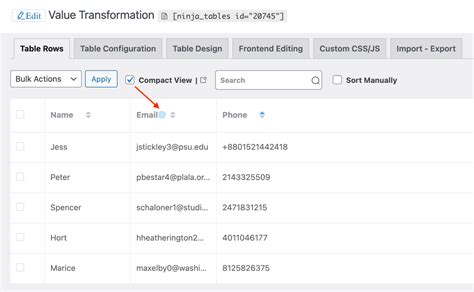 turn text into hyperlink in wordpress tables