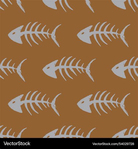 Abstract Fisbone Background Seamless Pattern Vector Image