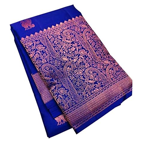Buy VASTTRAM Women S Shree Kalika Kanchipuram Banarasi Lichi Silk