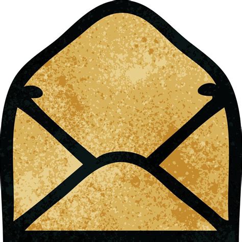 Retro Grunge Texture Cartoon Paper Envelope 9563876 Vector Art At Vecteezy