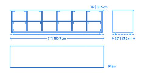 Cubby Bench Dimensions And Drawings