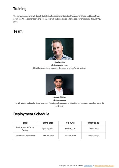 Salesforce Deployment Plan Template