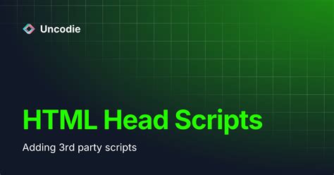 Html Head Scripts Uncodie