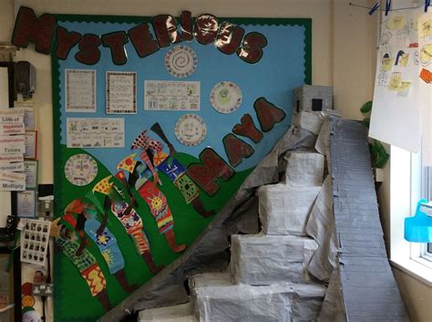 Year 4 Mysterious Maya Classroom Display 3d Mayan Temple Geography