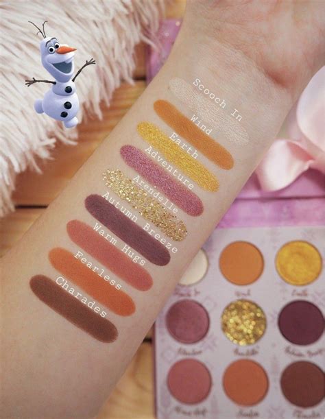 Colourpop Elsa Anna Palette Frozen Eyeshadow Palette Beauty Personal Care Face Makeup On