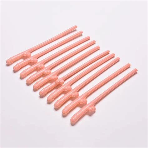 Wholesale Party Drinking Penis Straws Sipping Straw Joke Sex Toys Straw
