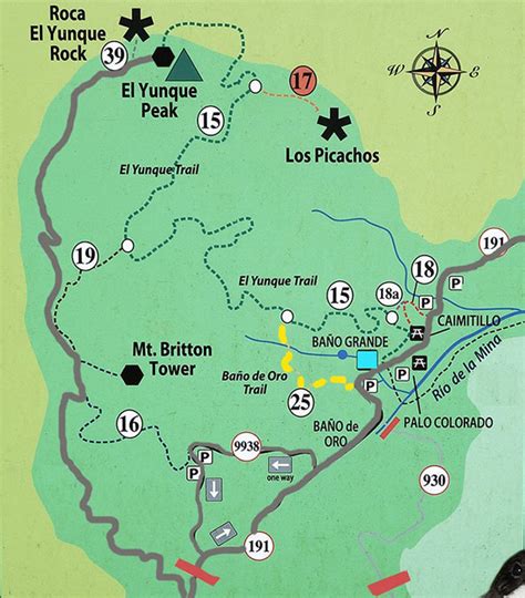 Mapa El Bosque El Yunque Maletaready