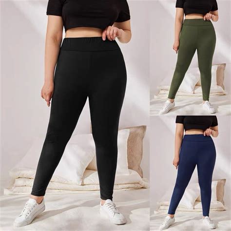 Forever Makapal Cotton Leggings Plus Size Stretchable M 3xl Shopee