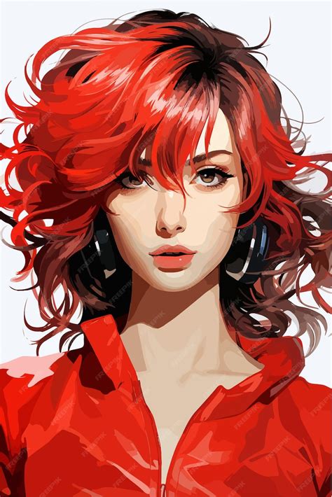 Premium Vector Anime Style Girl Vector Illustration Isolated